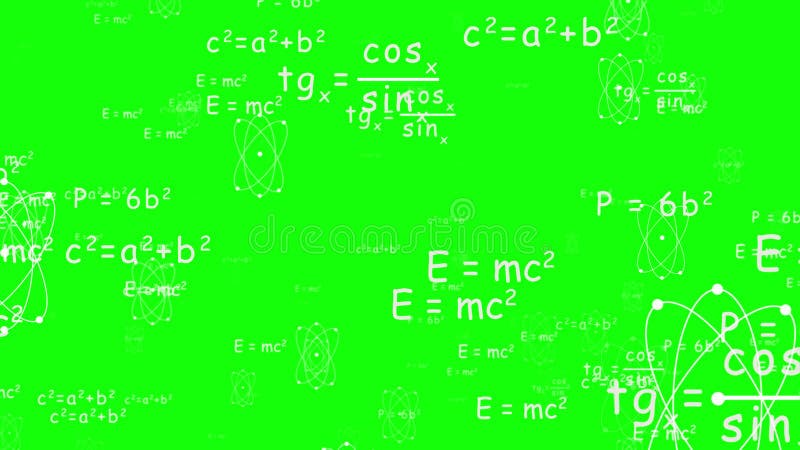 A Physics Background Zooms in on the Viewer with Different Formulas and ...