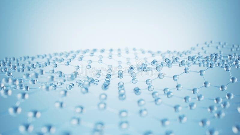 Loop Animation of Molecule Structure with Hexagonal Shape, 3d Rendering ... Loop Animation of Molecule Structure with Hexagonal Shape, 3d Rendering ...