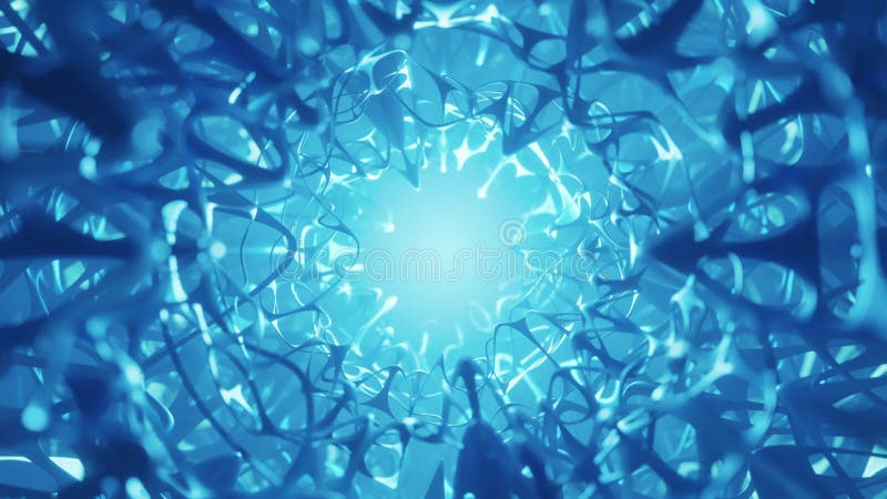 Loop Animation of Neurological Net System, 3d Rendering Stock Video ...