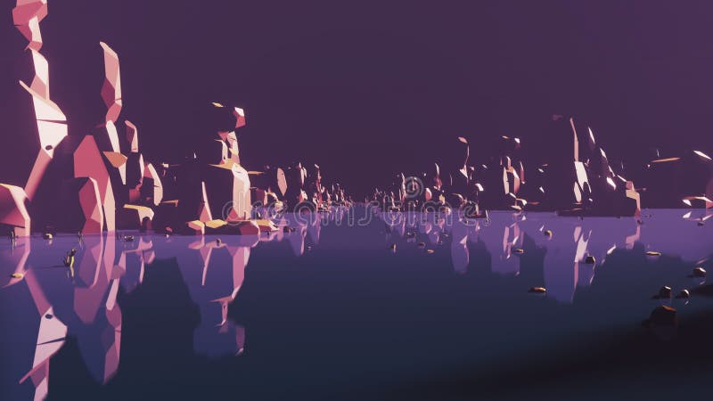 Dark Empty Planet, Loop Animation, 3d Rendering Stock Footage - Video ...