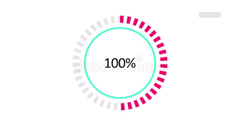 Loop Animation of Simple Round Graph. Animated Infographic on White ... Loop Animation of Simple Round Graph. Animated Infographic on White ...
