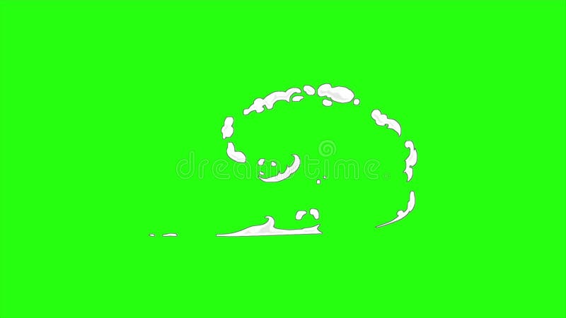 Animation Smoke on Green Screen Background Stock Video - Video of ...