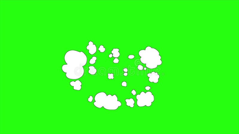 Loop Animation Smoke on Green Screen Background Stock Video - Video of ...