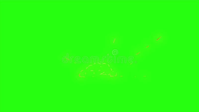 Loop Animation Spark on Green Screen Background Stock Video - Video of ...