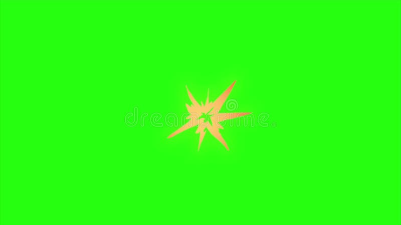 Loop Animation Spark on Green Screen Background Stock Video - Video of ...