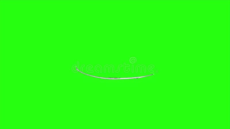 Loop Animation Stroke on Green Screen Background Stock Video - Video of ...