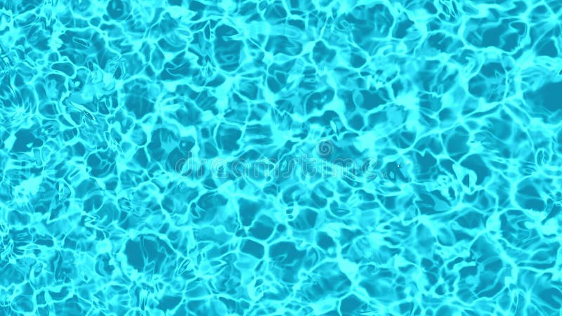 Loop Animation of Water in a Pool with Caustics, Top View in Summer ...