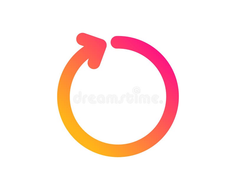 Loop Arrow Icon. Refresh Arrowhead. Vector Stock Vector - Illustration ...