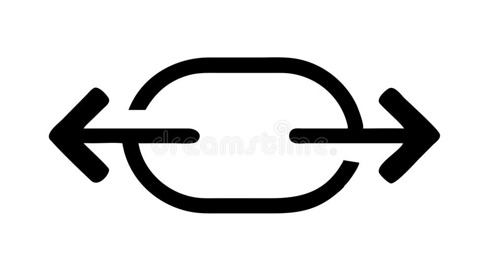 Loop Arrow Icon: Repeat, Reload Continuous Action Symbol, Vector Design ...