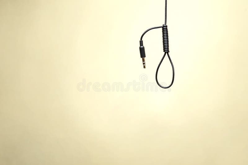 Loop from audio of a cord stock photo. Image of socket - 82184096