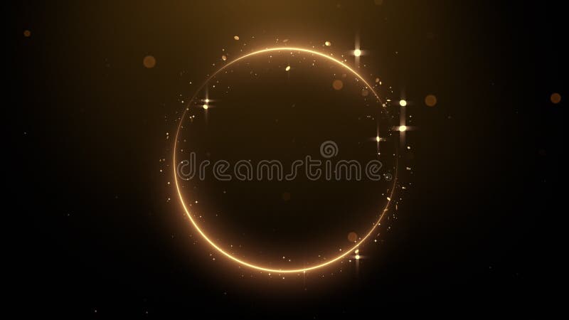 Loop Neon Circle Overflowing with Sparkling Glitter and Beautiful ...