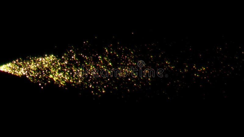 Loop Beautiful Particles Flow from Left To Right Stock Footage - Video ...