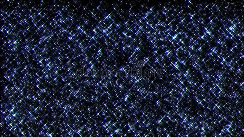 Loop Blue Flicker Star Particles on Black Background Stock Video ...