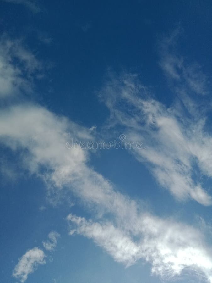 Loop Blue Sky Background and Wallpaper Stock Photo - Image of afterglow ...