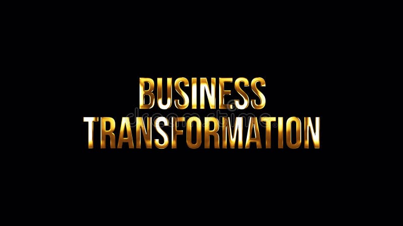 Loop Business Transformation Golden Shine Light Motion Text Stock Video ...