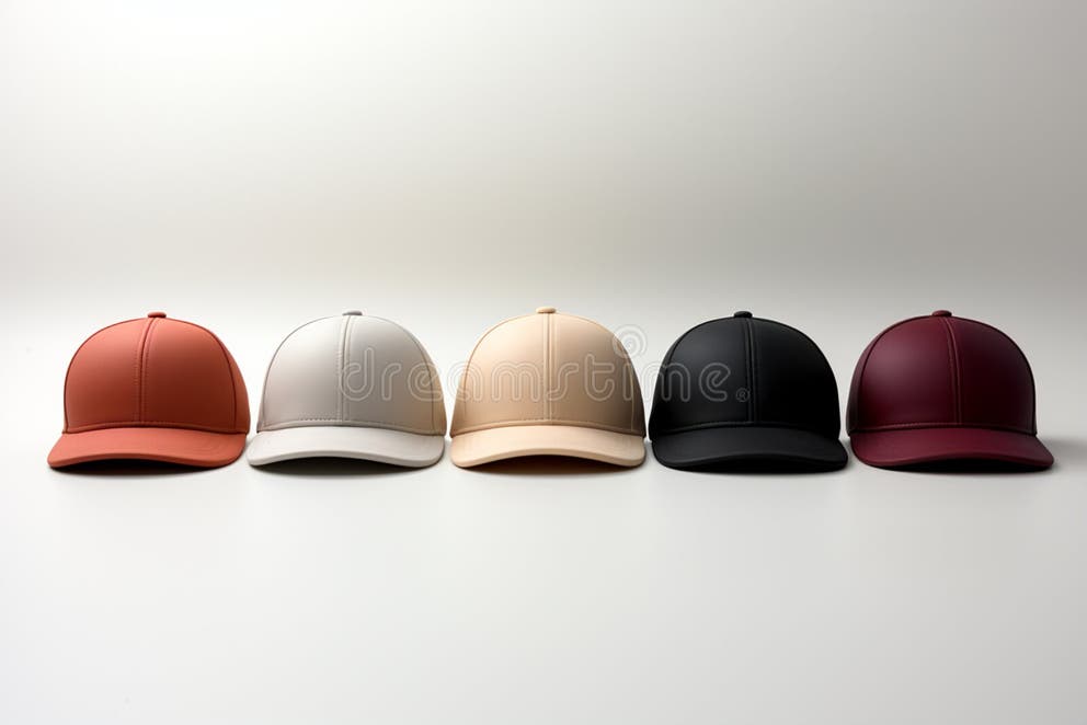 Loop Caps on White Background Stock Illustration - Illustration of garments, trucker: 302533293