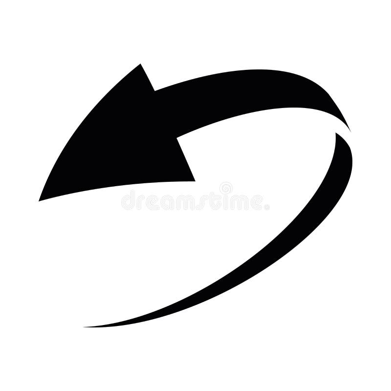 Simple Loop Circle Arrow Icon Stock Vector - Illustration of vector ...