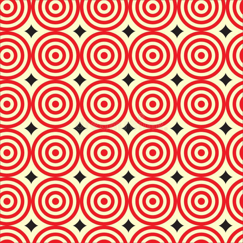 Loop Circle with Diamond Shape Seamless Pattern Stock Vector ...