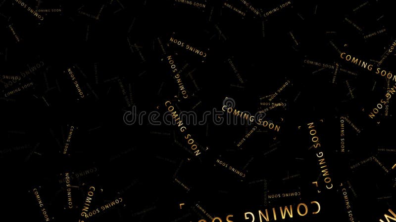 Loop Coming Soon Gold Glitch Text Falling Effect Animation Stock ...