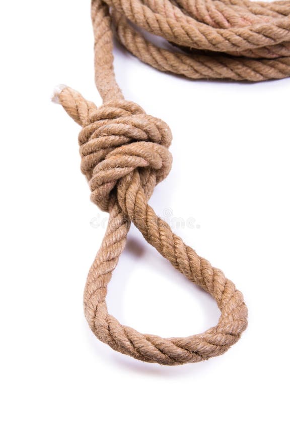 Loop Connected from a Hempen Cord Stock Photo - Image of loop, pair ...