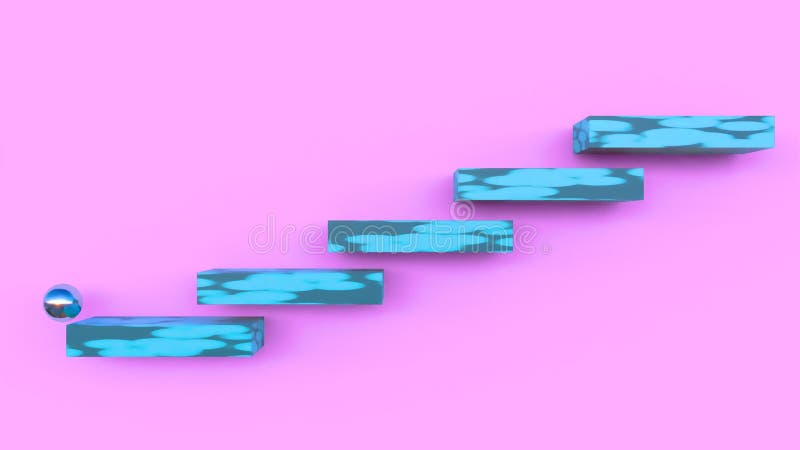 Loop 3d Animation of Beautiful Tiles that Go To the Side and Allow the ...