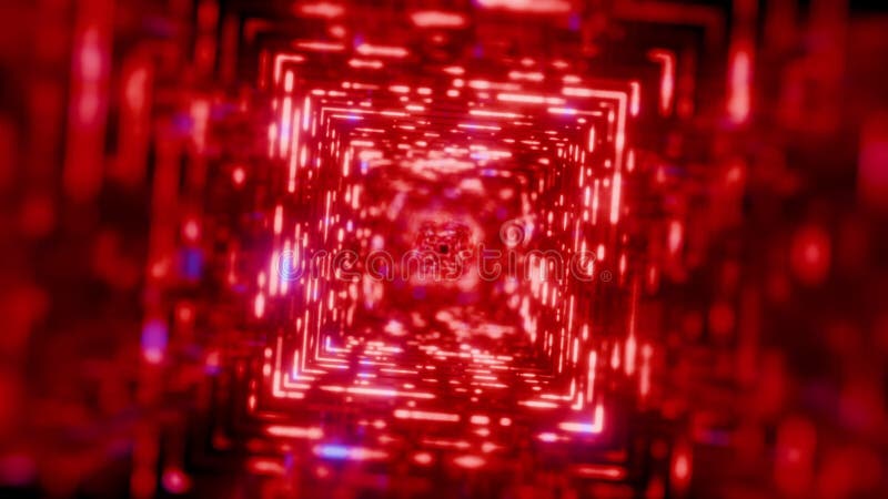 Loop 3d Animation of Rotating Red Glowing Diamond Shapes Forming a ...