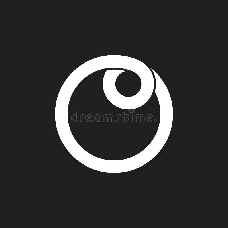 Loop 3d Simple Circle Logo Vector Stock Vector - Illustration of ...