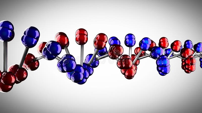 Loop DNA Model Rotate on Gray Background Stock Video - Video of ...