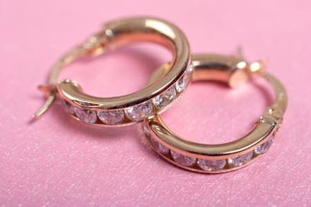 Loop earrings stock image. Image of diamond, accessory - 1720095