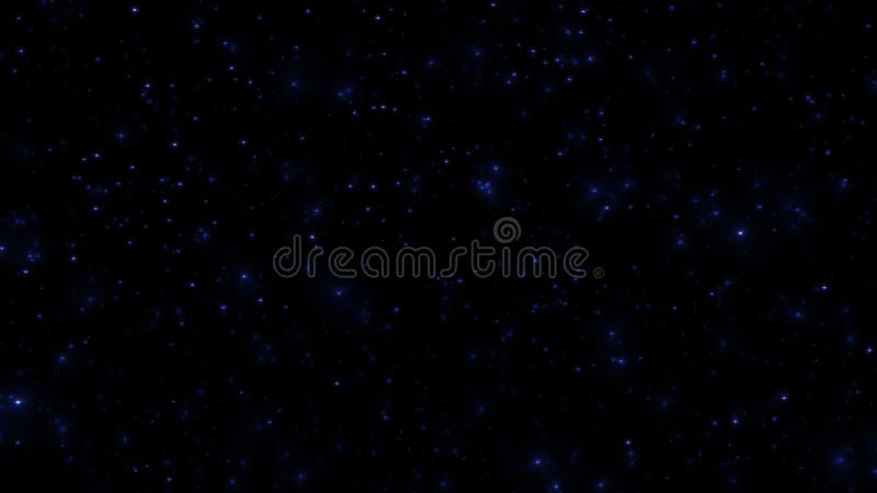 Loop Falling Blue Star Dust Particles on Black Background Stock Video ...