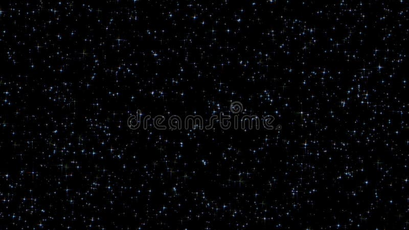 Loop Falling Colorful Star Particles on Black Abstract Background Stock ...