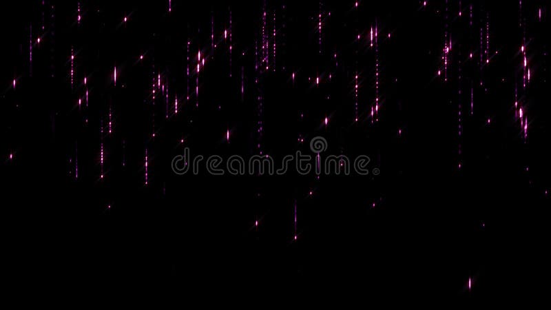 Loop Falling Flicker Flashing Glitter Pink Rain Star Particles ...