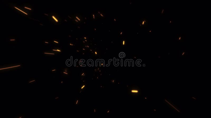 Loop Flow Fire Particles Animation Abstract Background Stock Video ...