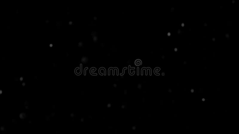 Loop Flow Up White Dust Particles on Black Background Stock Video ...