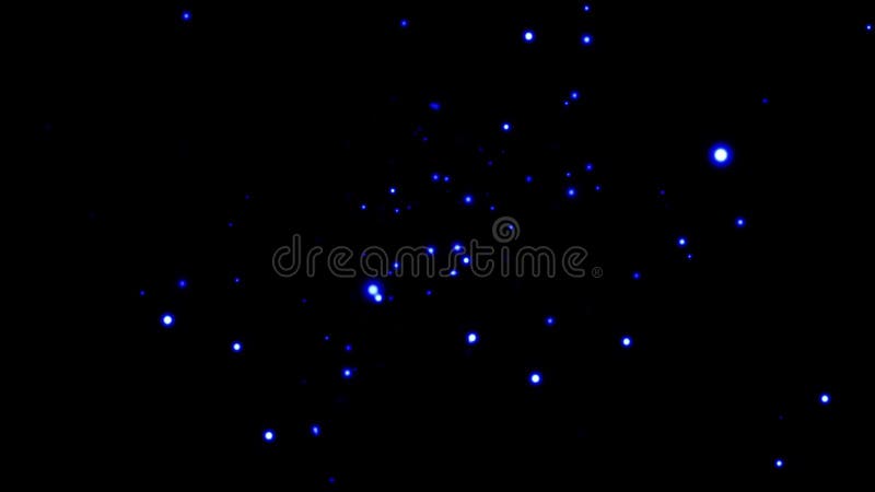 Loop Glow Blue Particles Abstract on Black Background Stock Footage ...
