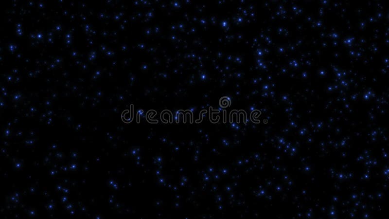 Loop Glow Blue Star Particles Animation on Black Background Stock Video ...