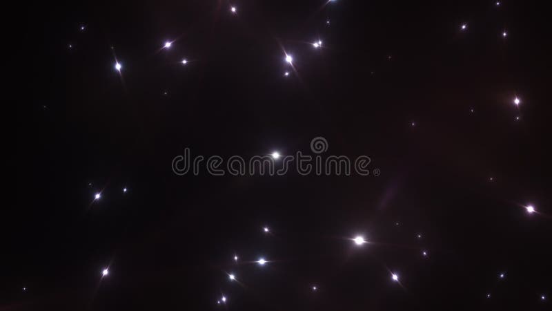 Loop Glow Flashing Stars Optical Lens Flares Abstract Background Stock ...