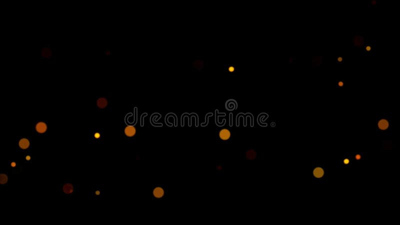 Loop Glow Flickering Orange Bokeh Particles Animation Stock Video ...
