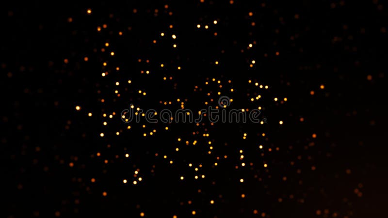 Loop Glow Orange Particles Animation Abstract Background Stock Footage ...