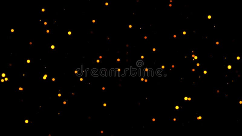 Loop Glow Orange Red Star Particles Falling Down Stock Footage - Video ...