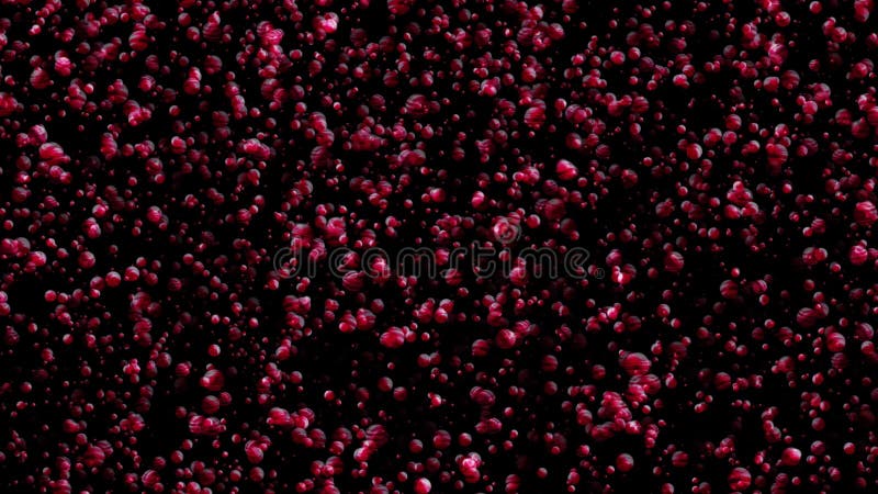 Loop Glow Red Energy Ball Particles Fire Falling Down Stock Footage ...