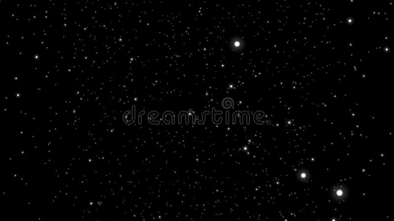 Loop Glow White Particles Motion on Black Background Stock Footage ...