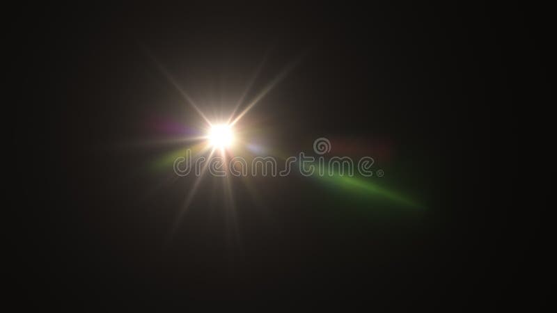 Loop Gold Flash Star Lights Optical Lens Flares Shine Pattern Stock ...