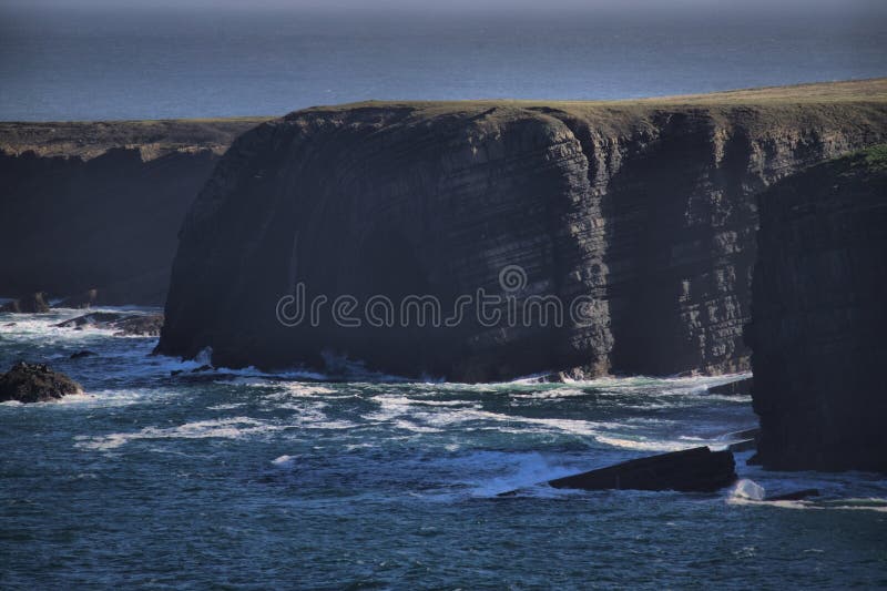Loop Head Cliffs. County Clare Stock Image - Image of outdoor, high ...