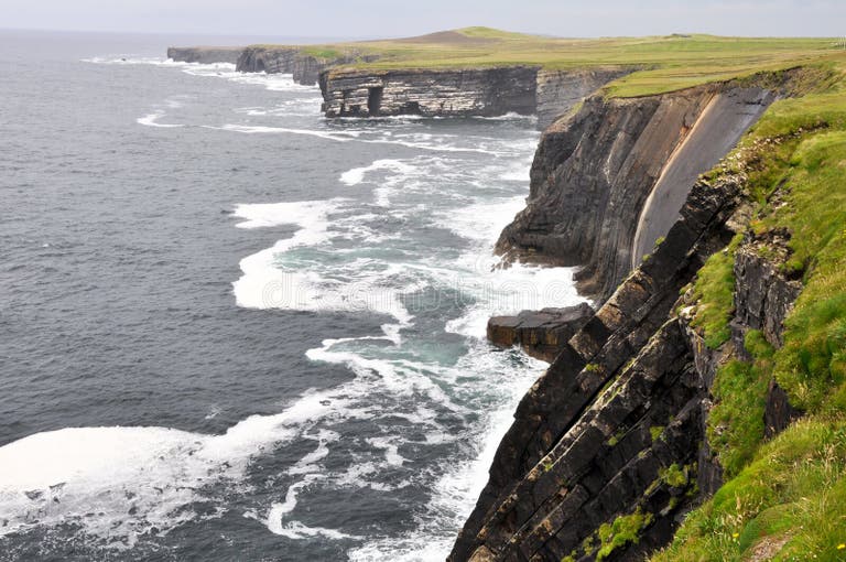 Loop head cliffs, Ireland stock image. Image of outside - 40572143