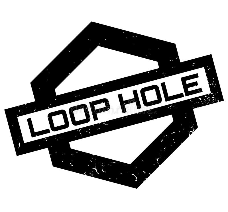 Loop Hole rubber stamp stock vector. Illustration of case - 100604332