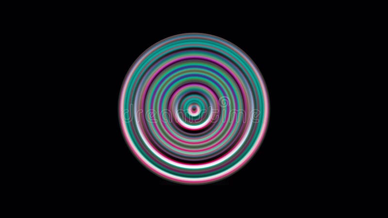 Loop Hypnotic Blue Circle Gradient Lights Line Abstract Background Stock Footage - Video of ...