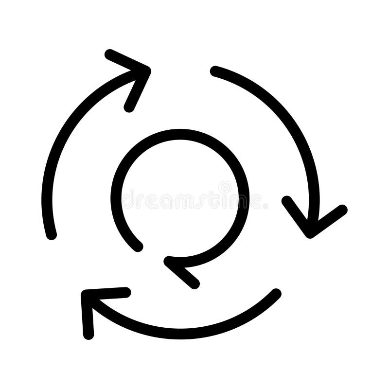 Loop Line Icon Vector Illustration Graphic Design Stock Vector ...