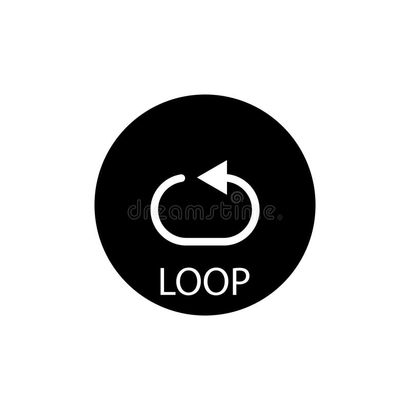 Loop icon vector stock vector. Illustration of round - 289718420