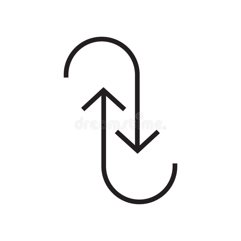 Loop Icon Vector Isolated on White Background, Loop Sign Stock Vector ...